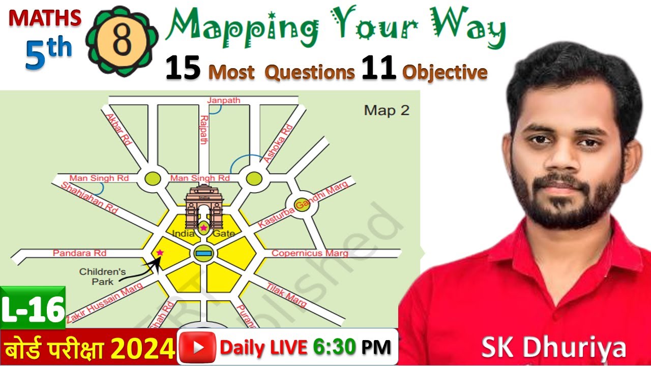 math class 5th chapter 8 | mapping your way | chapter 7 class 5 mapping ...