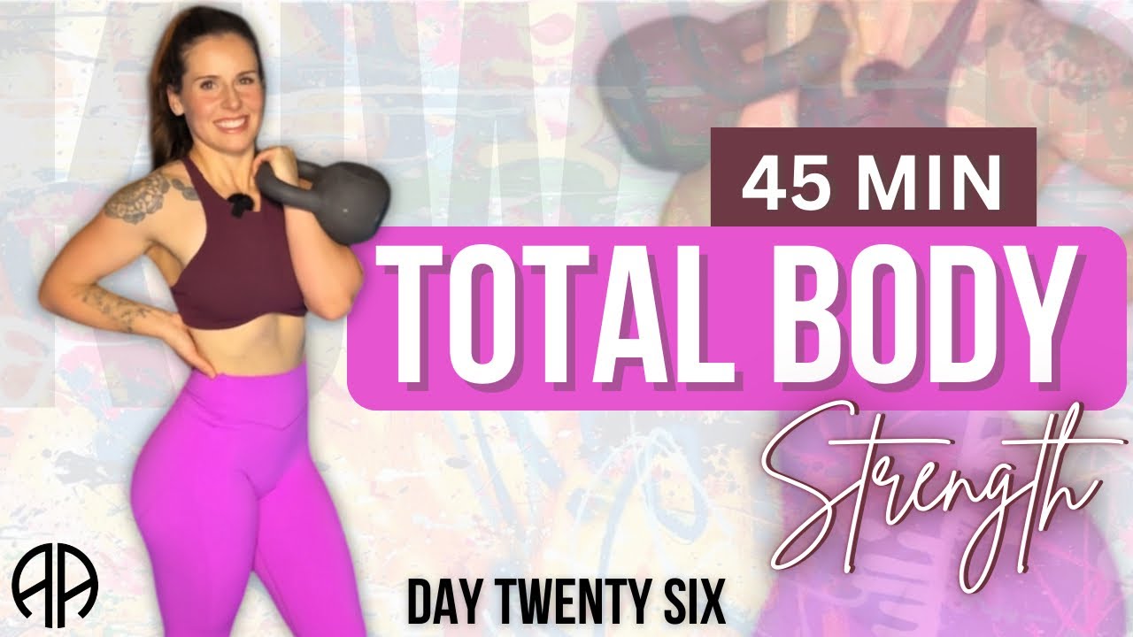 45 Min TOTAL BODY KETTLEBELL WORKOUT at Home | Sweaty SUPERSETS 🔥| DAY ...