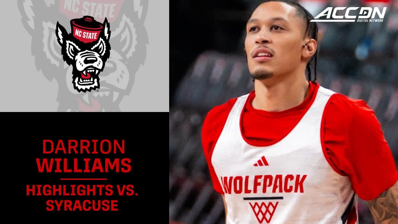 NC State's Darrion Williams Comes Alive In Win Over Syracuse - YouTube