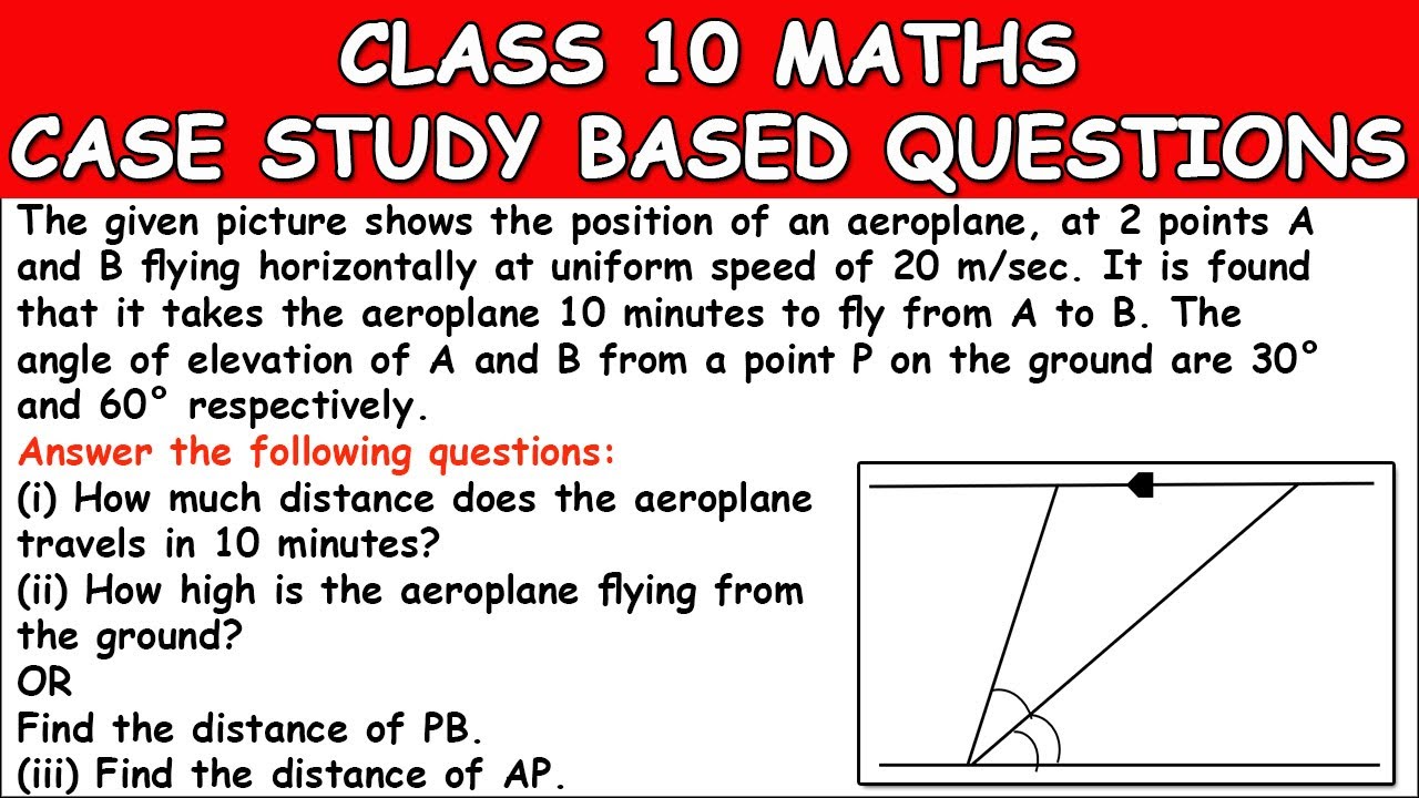 Class 10 Maths Case Study Questions | The given picture shows the ...