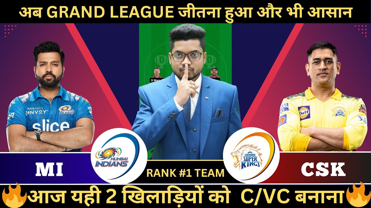 MI vs CHE Dream11 Prediction | MI vs CHE TATA IPL 2023 Dream11 Team ...