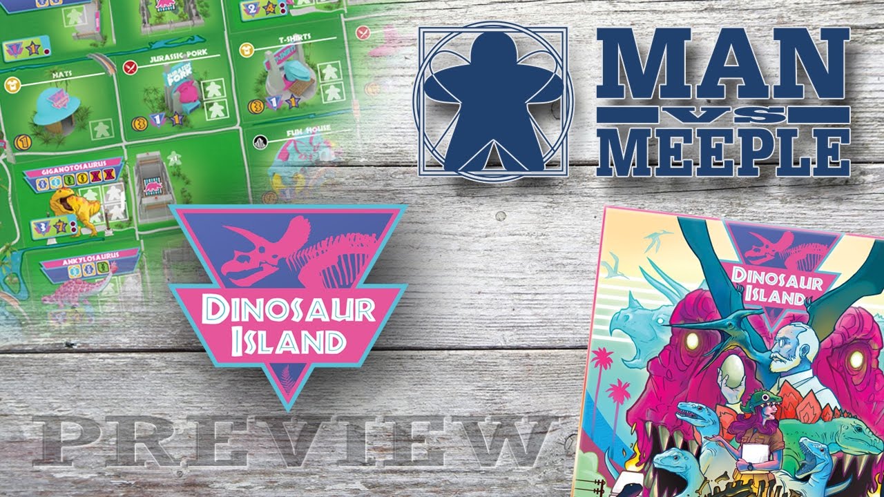 Dinosaur Island (Pandasaurus) Preview by Man Vs Meeple - YouTube