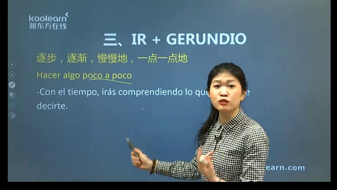 02 10 02语法动词短语ir+gerundio - YouTube