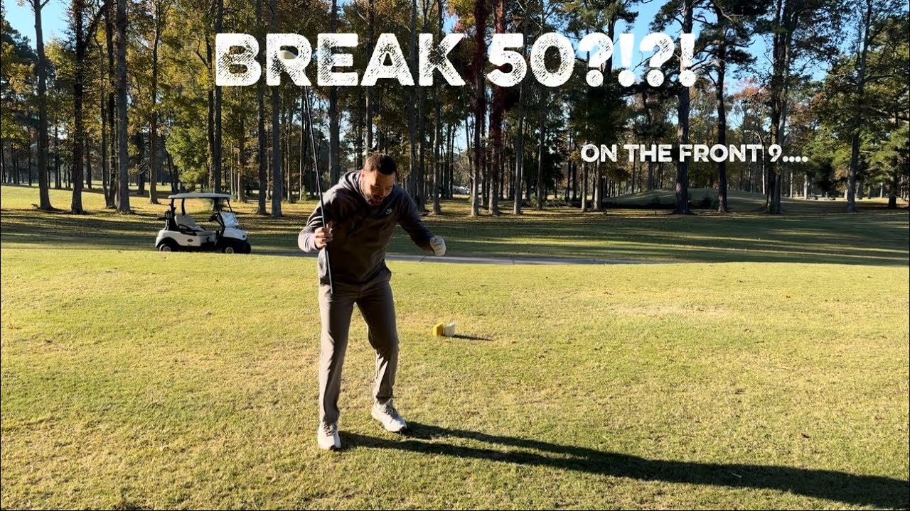 Can he break 50 through 9 holes of Golf? 🏌🏻⛳️ - YouTube