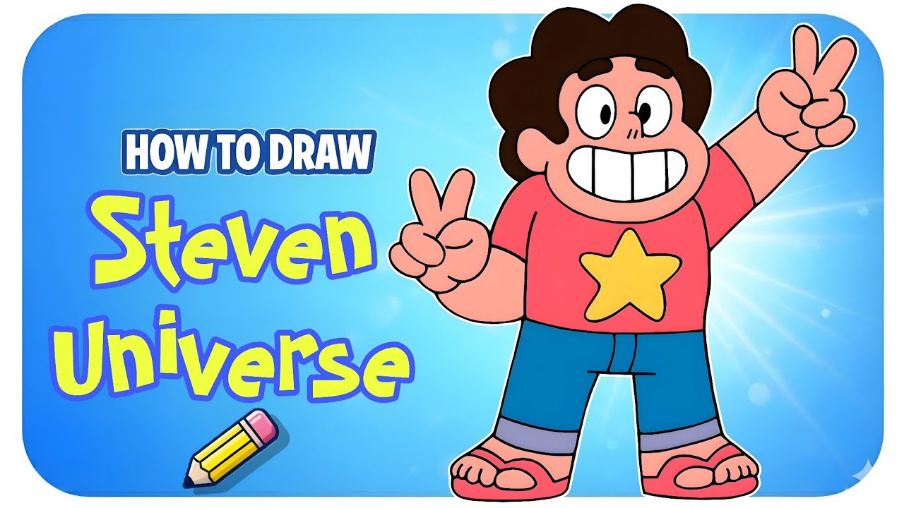 Drawing Steven universe step by step easy - YouTube