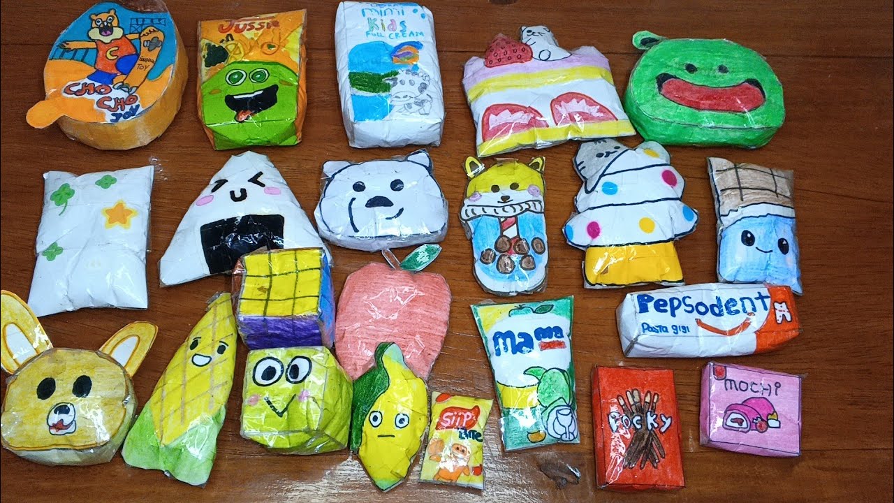 MINI PAPER SQUISHY COLLECTION‼️ lucuu - YouTube