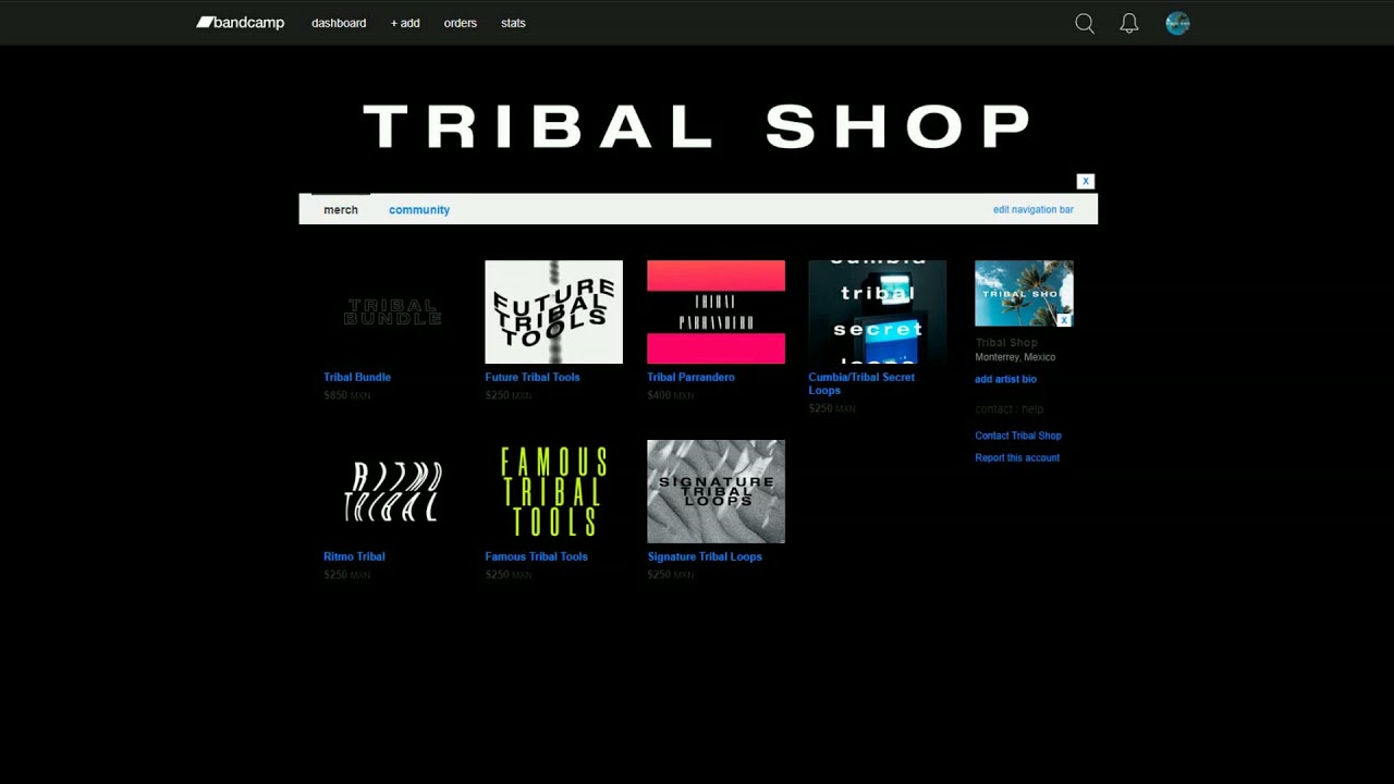 Tribal Shop (Sample Packs) - YouTube