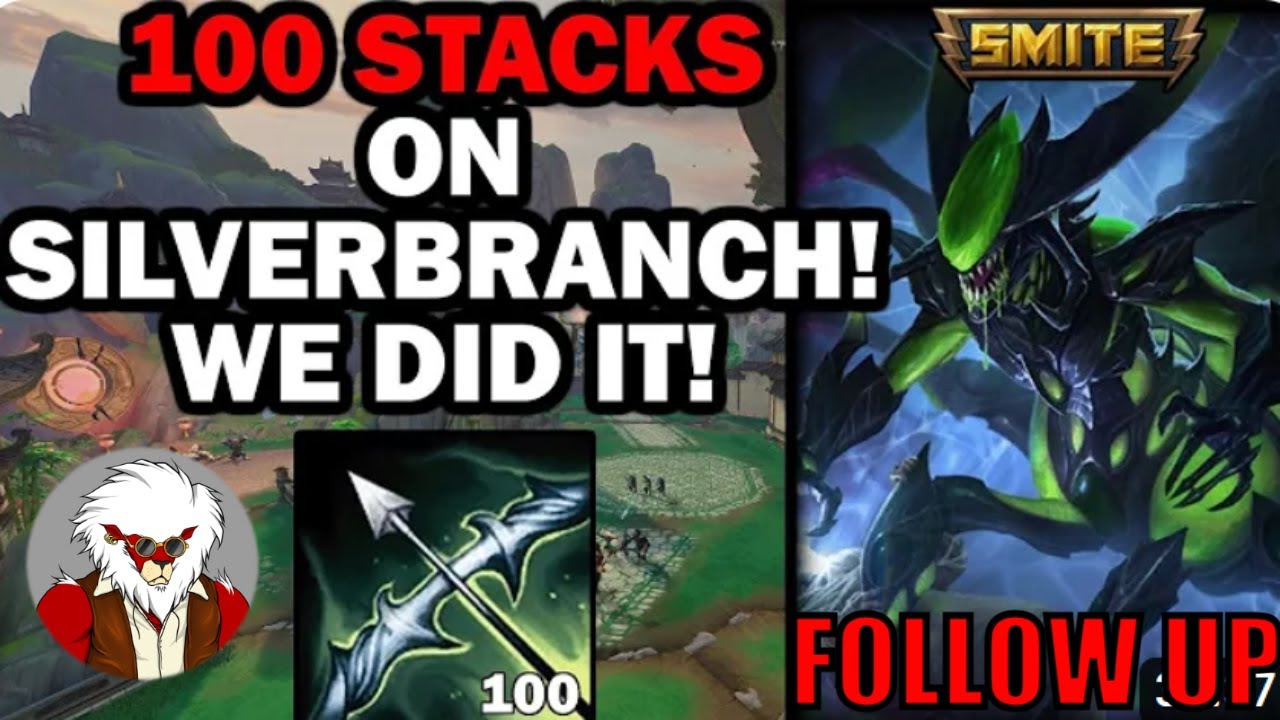 100 SILVERBRANCH STACKS! SamDaDude Follow Up - Season 10 Smite - YouTube