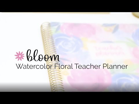 bloom daily planner's Teacher's Lesson Planner - Watercolor Floral ...