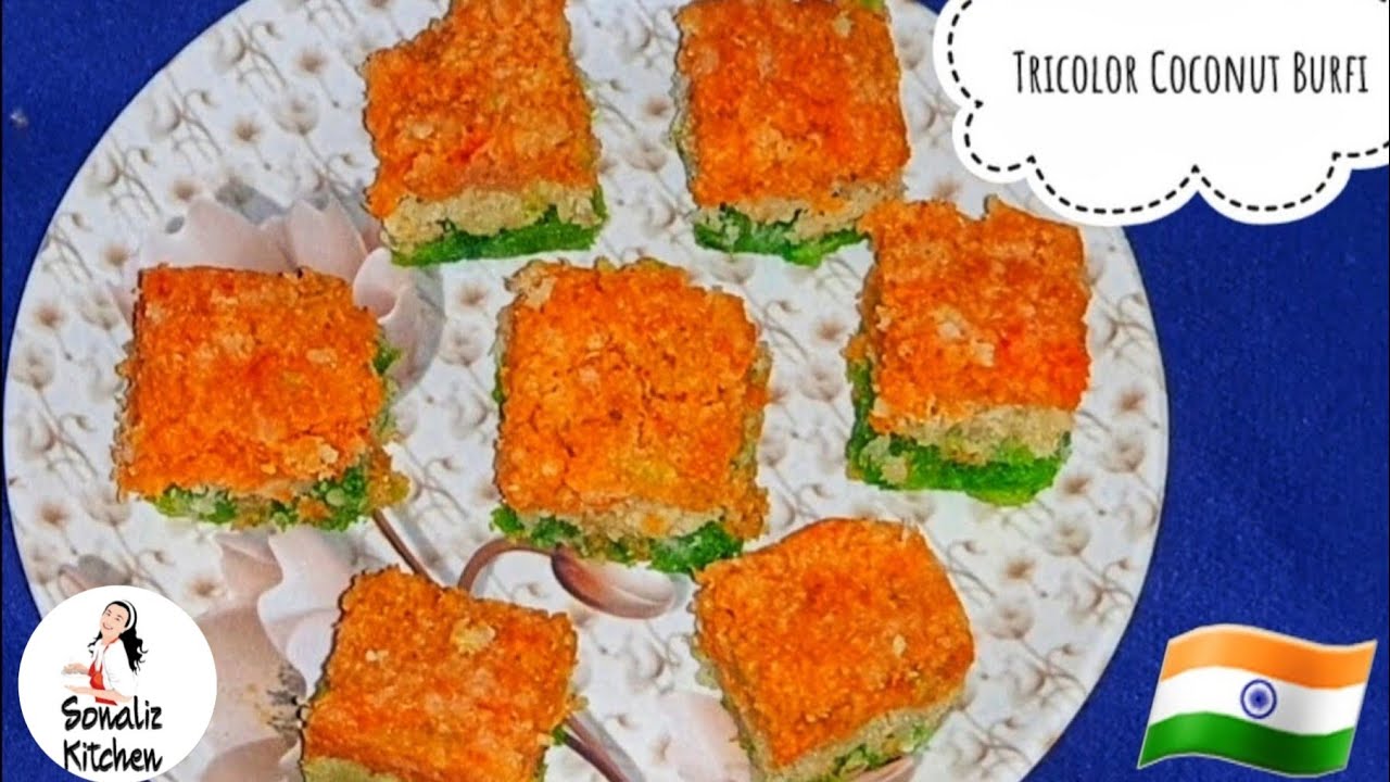 Tri color burfi #RakshabandhanSpecialSweetRecipes - Tiranga burfi ...