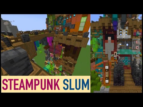 Minecraft Steampunk Slums Build - YouTube