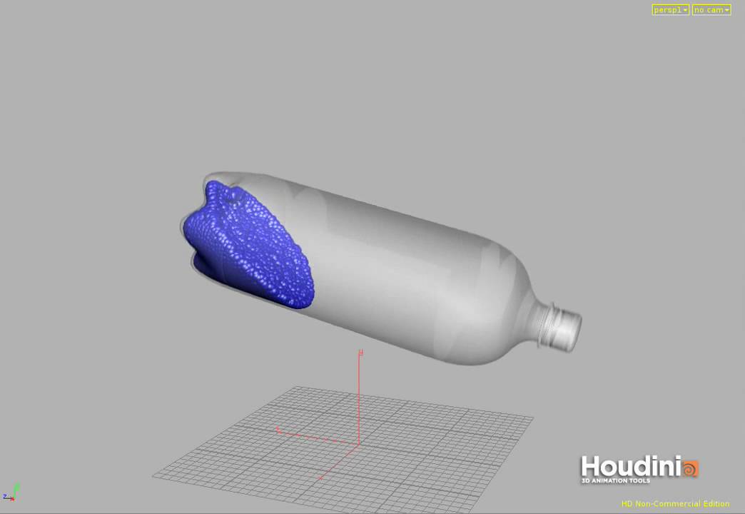 Houdini First Fluid Test - YouTube