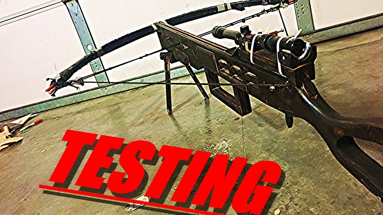 Testing the SNIPER CROSSBOW - YouTube