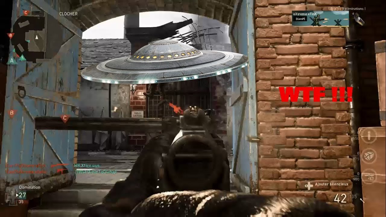 Ovni Sur Call Of Duty WW2 ? UFO on WW2 WTF !!! - YouTube