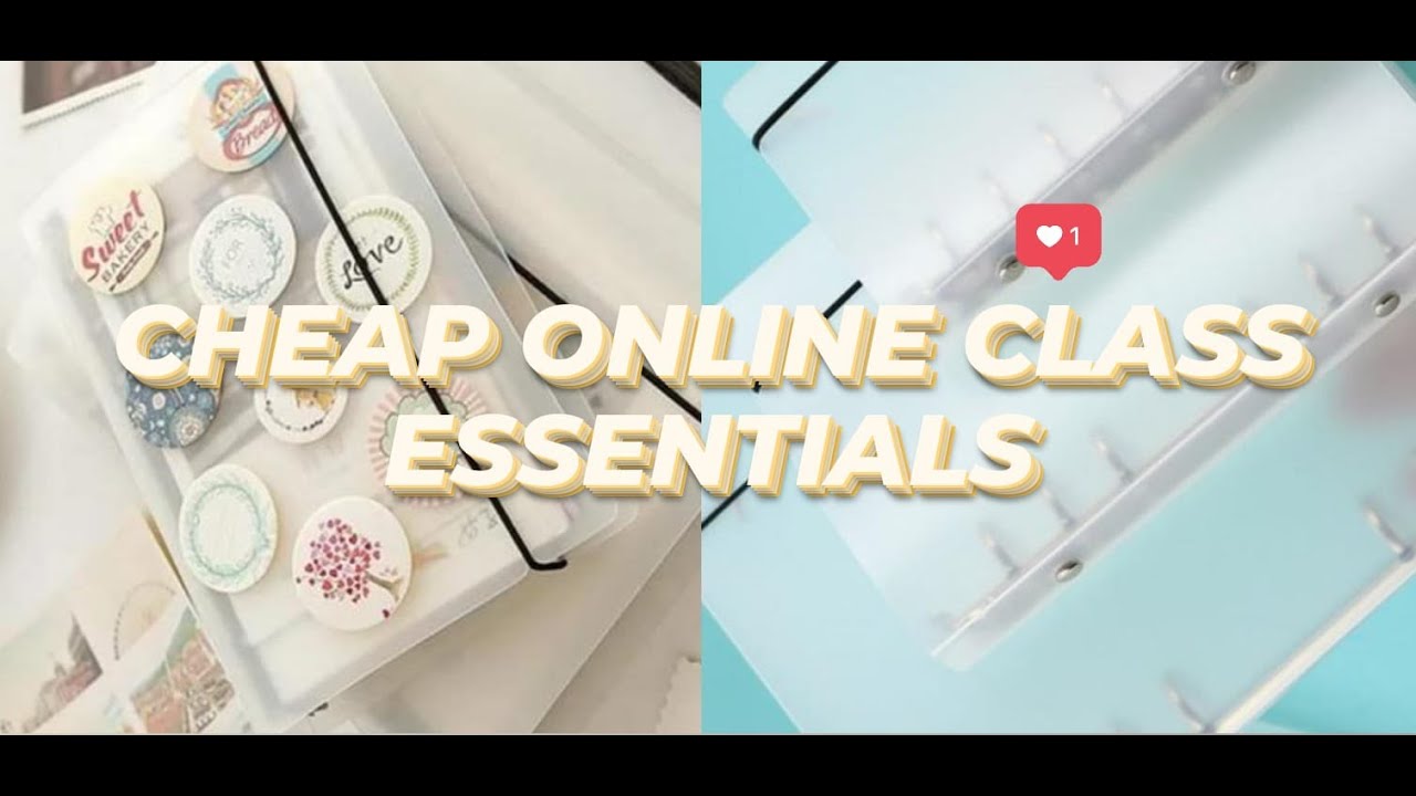 📚 online class essentials | study essentials + mini shopee unboxing ...