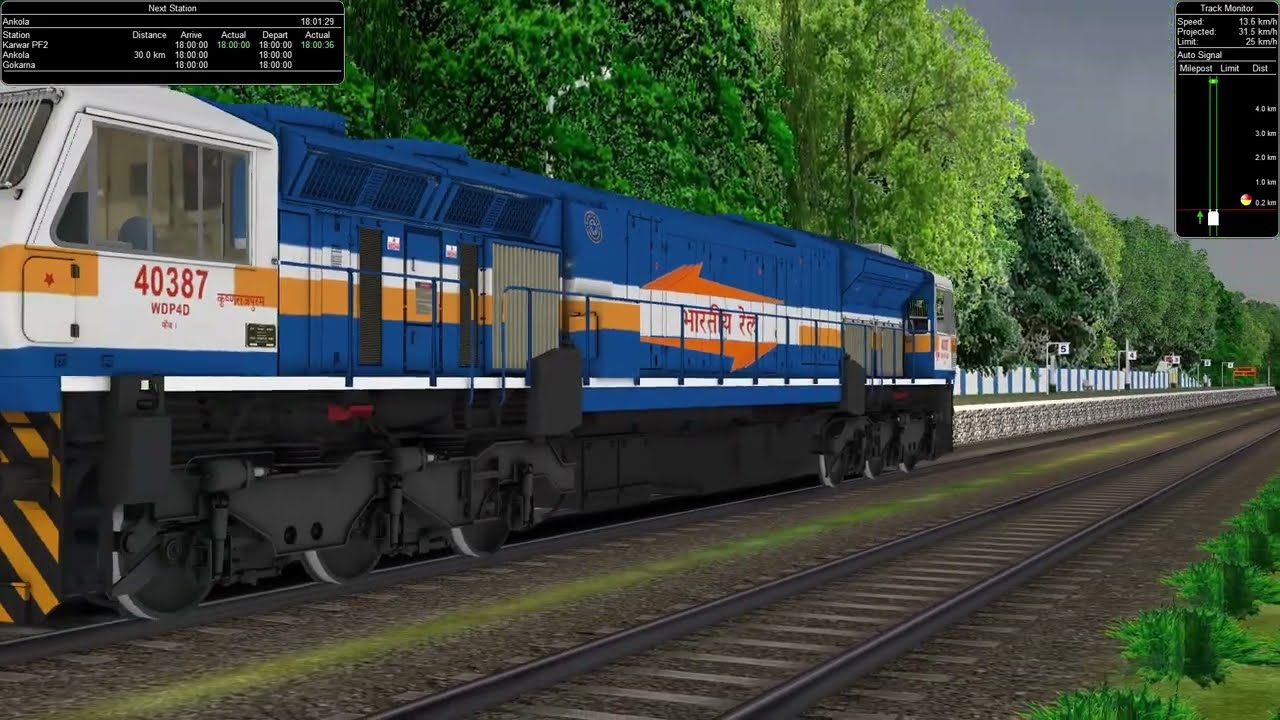 Karwar YPR Panchaganga express | Karwar to Ankola | Msts Indian ...