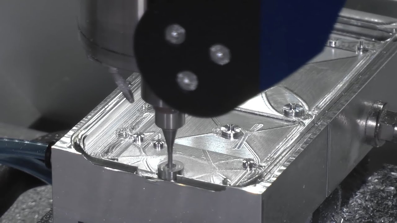 CNC Milling Working Process Machine DATRON Neo Smartphone Housing ...