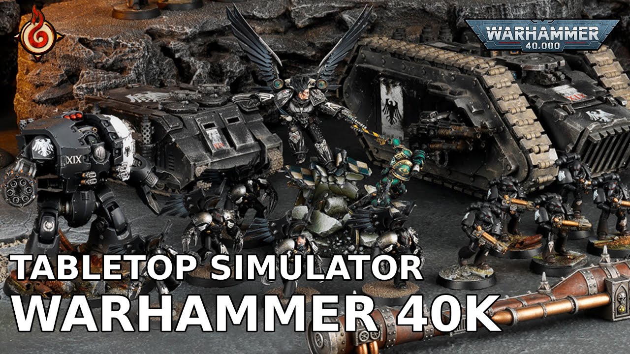 WARHAMMER 40K - RAVEN GUARD VS SPACE WOLVES //TABLETOP SIMULATOR ...