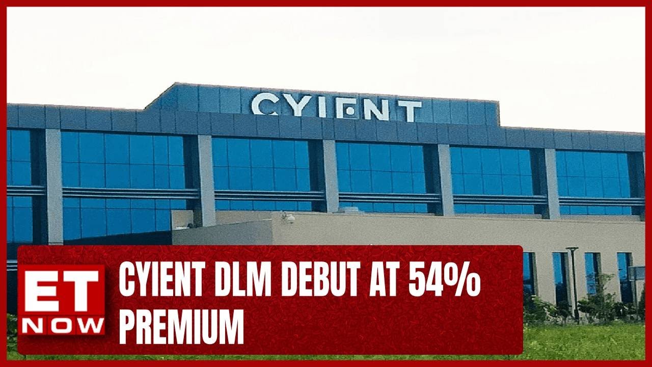 Cyient DLM Lists At 55% Premium To Issue Price | ET Now - YouTube