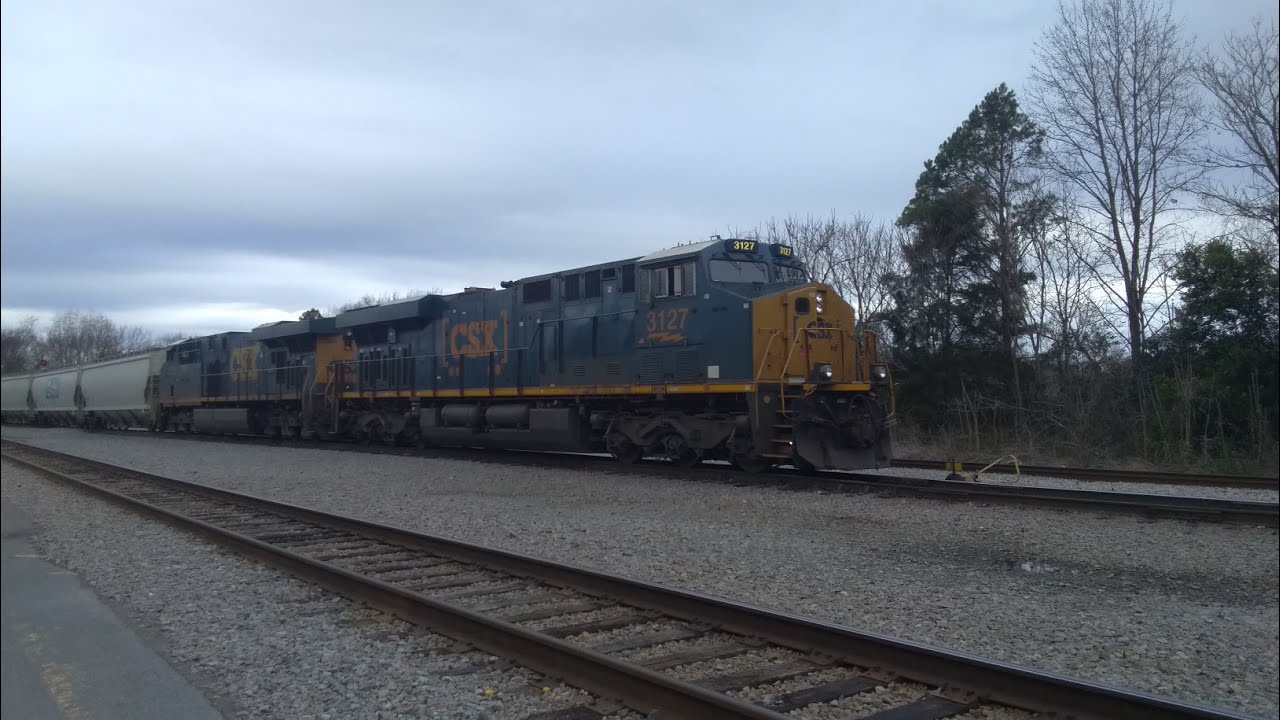 CSX local Train F762 pulling into Monroe With CSXT 3127 in the Lead 1 ...