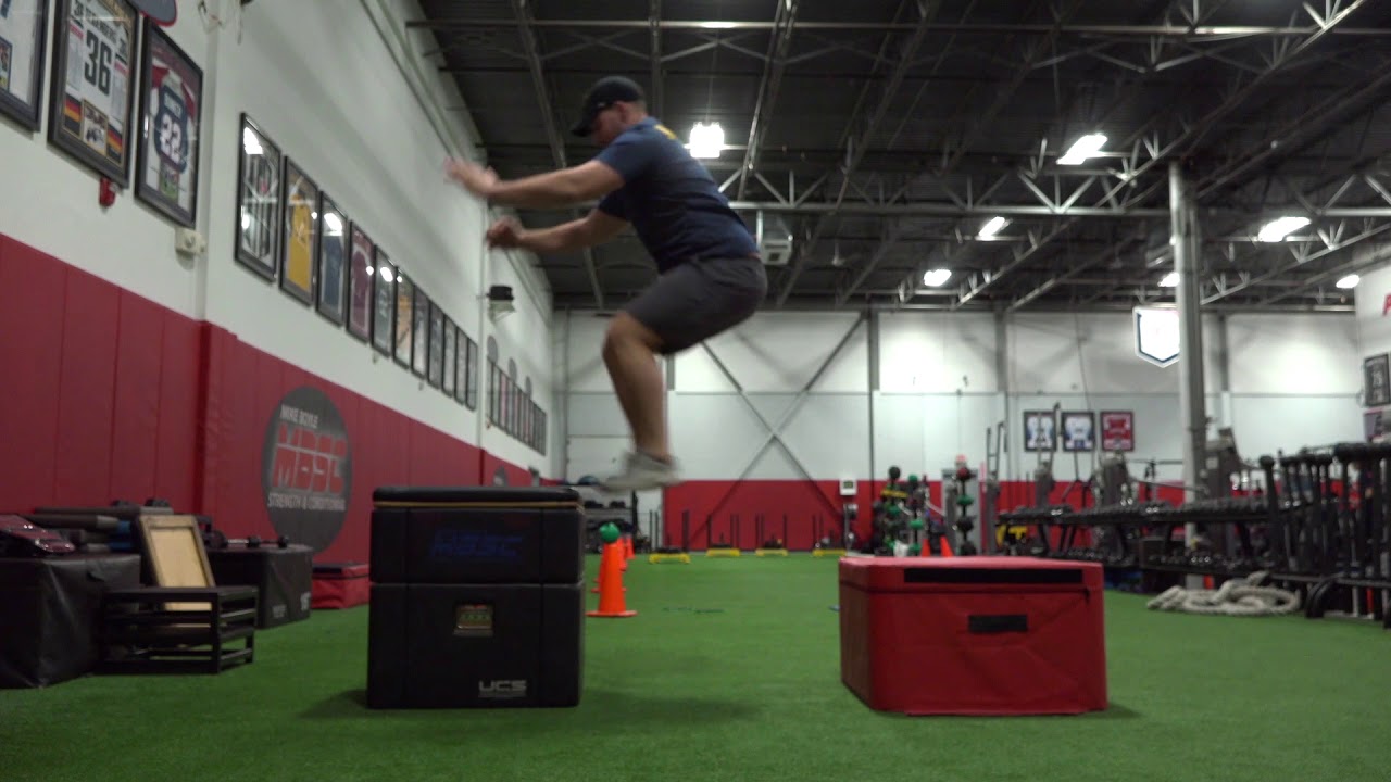 Seated No Countermovement Box Jump - YouTube