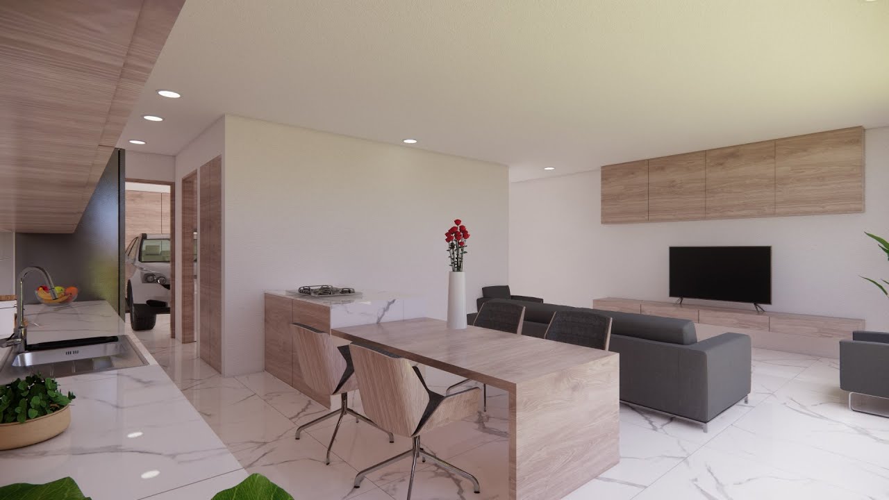 LA MEJOR CASA MINIMALISTA CON OPTIMA DISTRIBUCIÓN 10X16 CON 3 ...