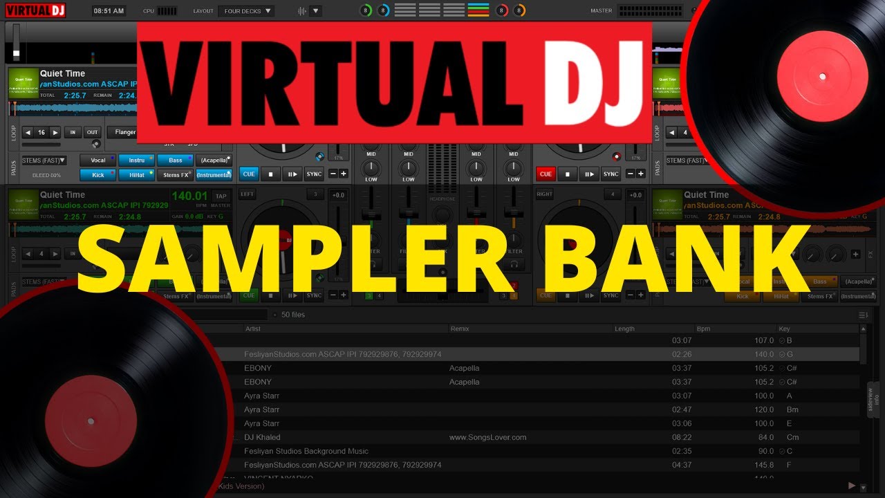 Virtual DJ 2023: How to create a SAMPLER BANK in VirtualDJ 2023 - YouTube