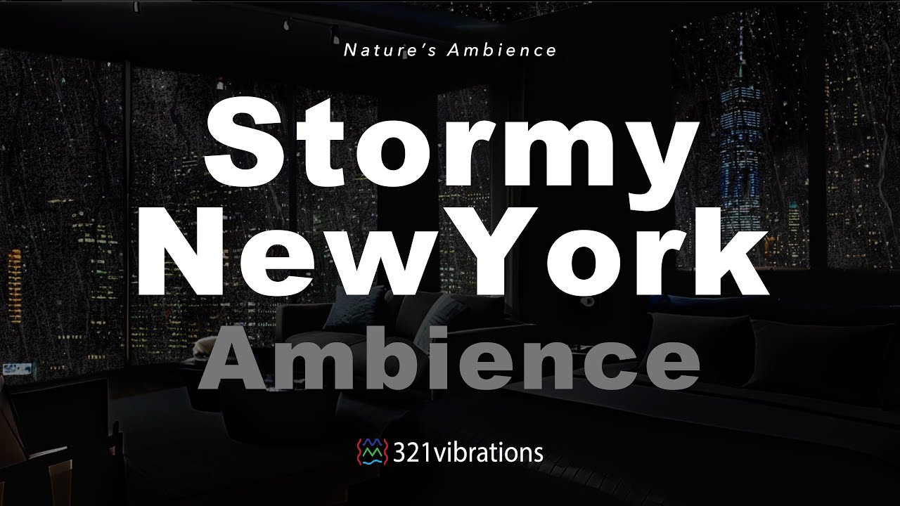 Stormy, Cozy NewYork Night | Loft Bedroom | ASMR | Fall Asleep 🌧 - YouTube