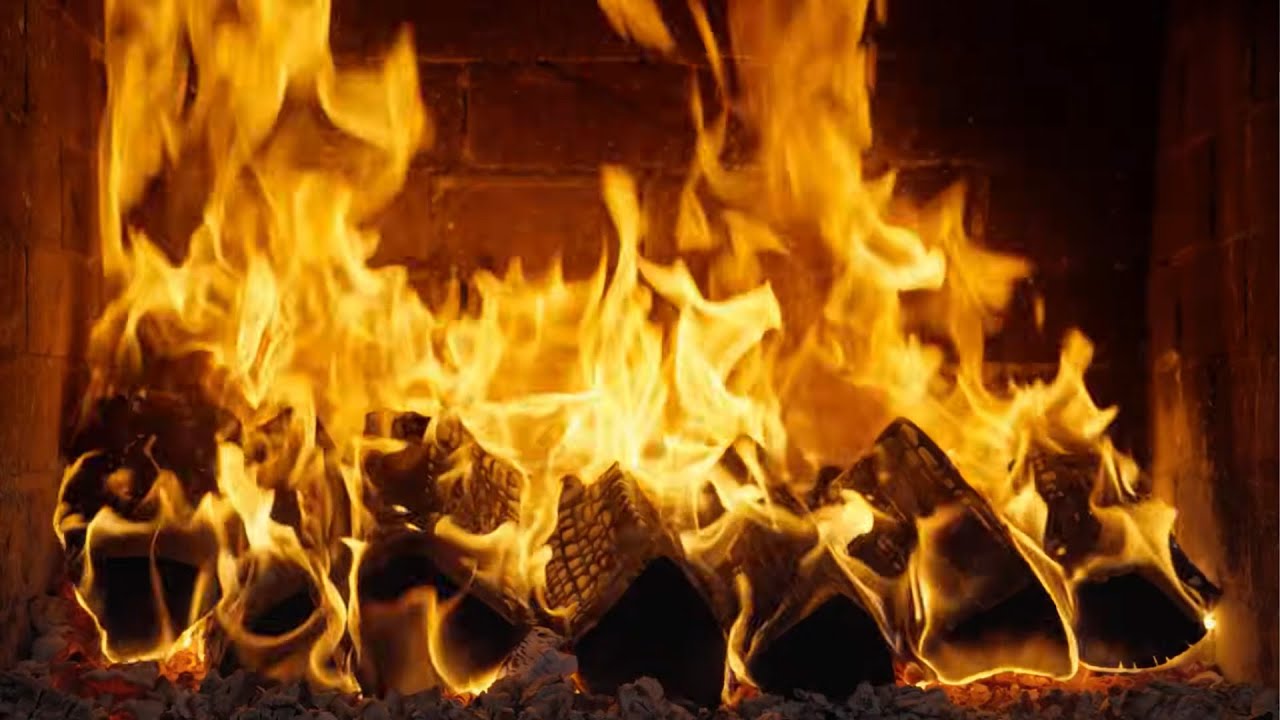 🔥Comforting Fire Glow and Fireplace Peace – Flickering Flames and Cozy ...