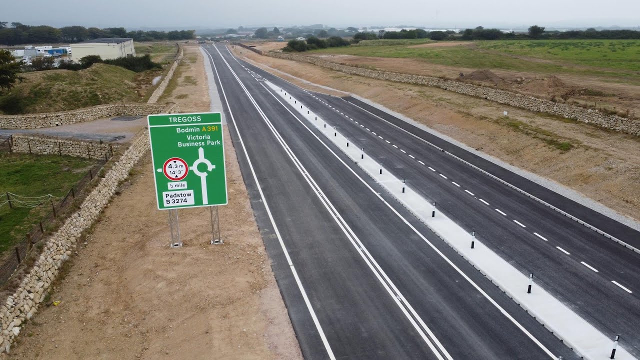 St Austell To A30 Link Road Construction Update September 2024 - YouTube