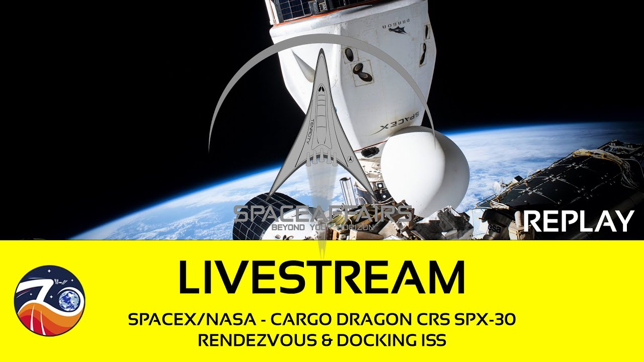 SpaceX/NASA - CRS SPX-30 - Rendezvous & Docking ISS - March 23, 2024 ...