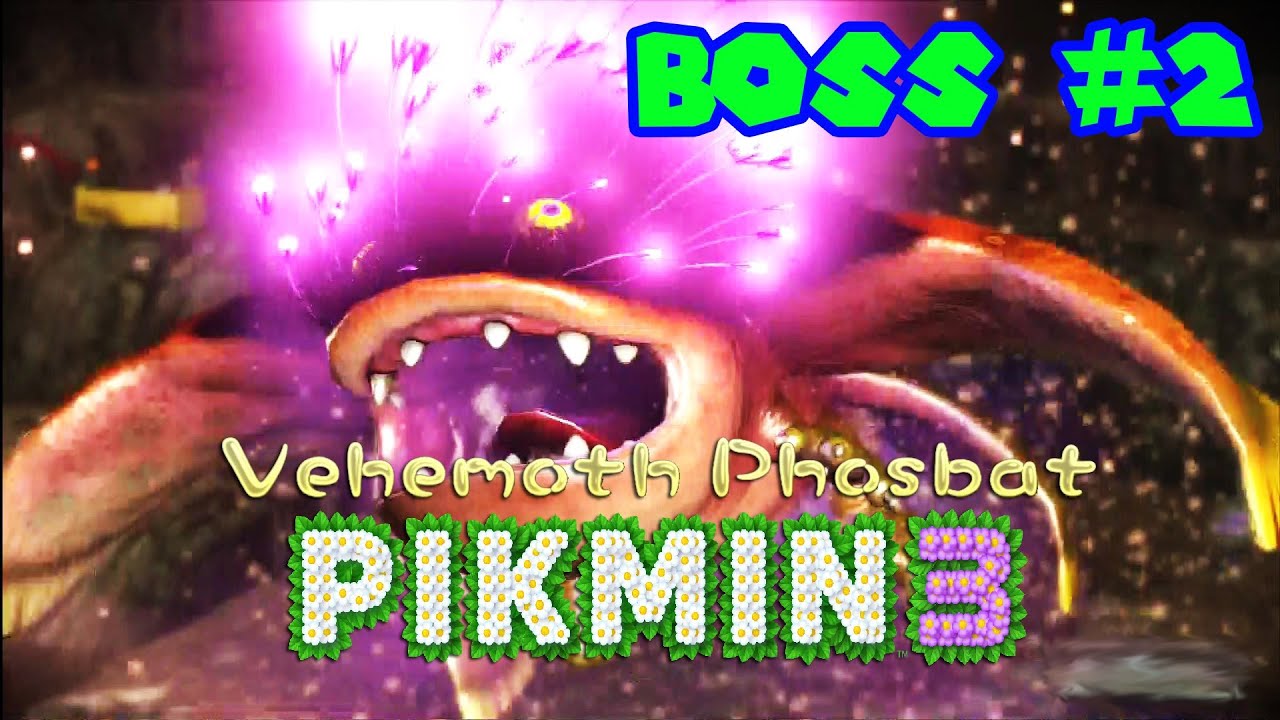 Pikmin 3 Boss Guide: Vehemoth Phosbat (Gold Medal) - YouTube