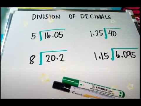 Division of Decimals (Tagalog) - YouTube