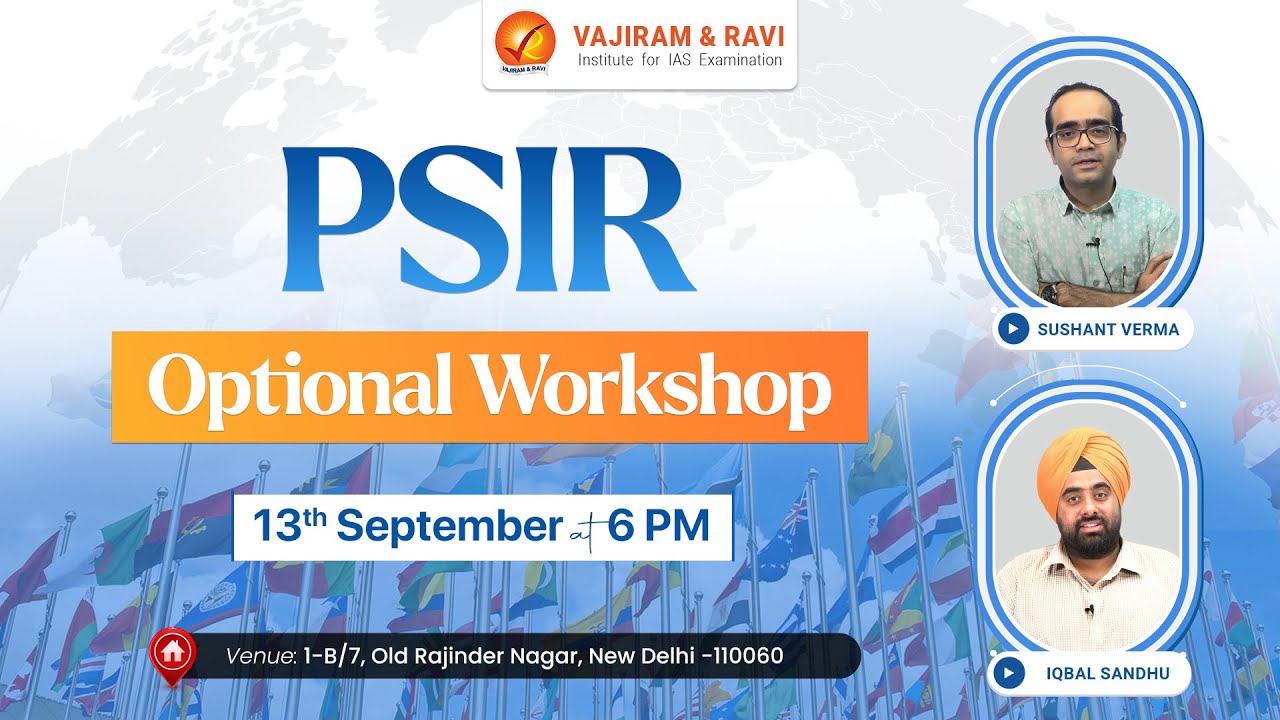PSIR Optional Workshop by Iqbal Sandhu and Sushant Verma | UPSC Mains ...