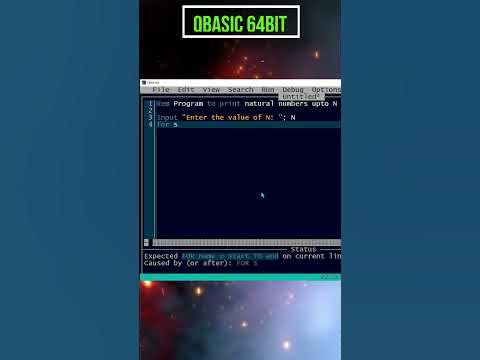 QBASIC 64bit | for loop | Entry Controlled Loop - YouTube