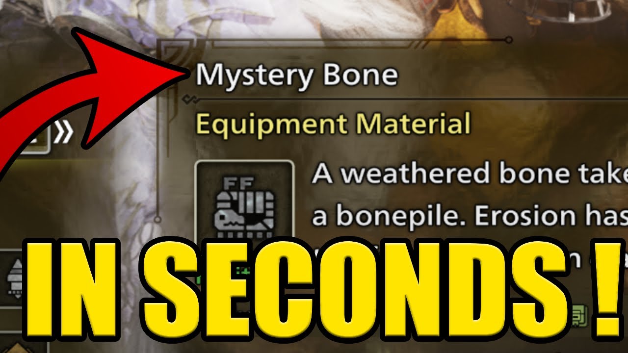 WHERE to FIND MYSTERY BONE in MONSTER HUNTER WILDS - YouTube