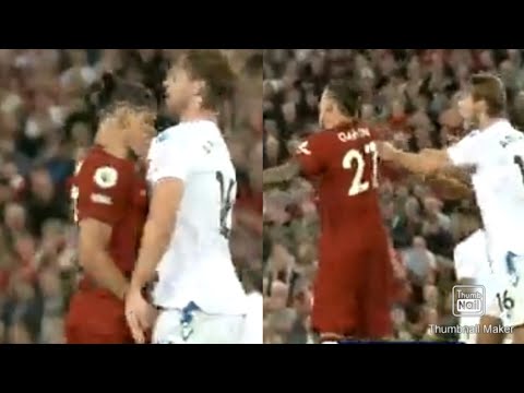 Darwin Nunez vs Joachim Andersen fight - YouTube