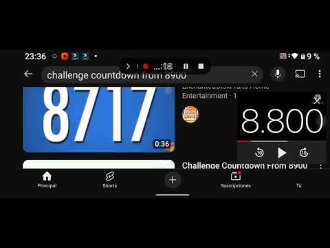 Challenge countdown from 9000 - YouTube