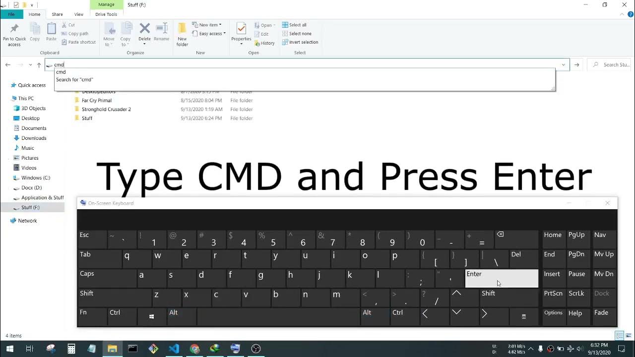 How to open VS Code in Current Folder using Command Prompt - YouTube