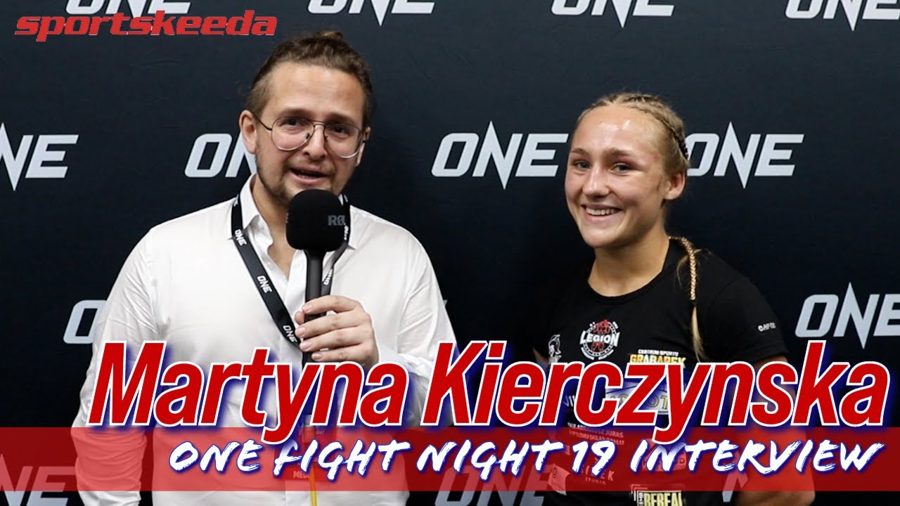 Martyna Kierczynska reacts after TKO vs Wondergirl, US$50k bonus | ONE ...