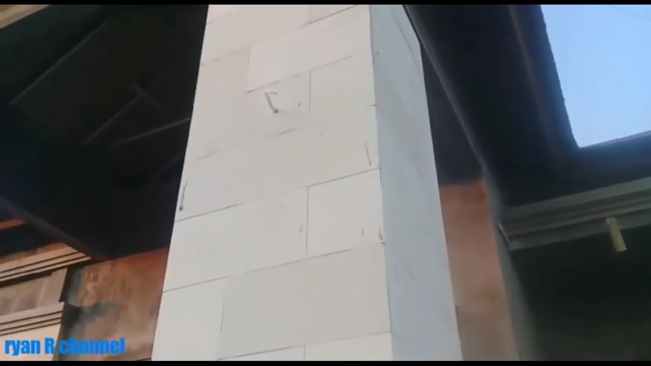 MODEL tiang,pagar dan ornamen depan menggunakan BATU ALAM ...