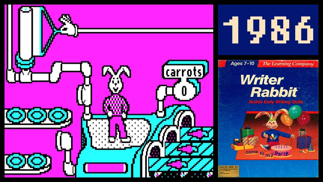 (1986) 쓰기 토끼 Writer Rabbit - YouTube