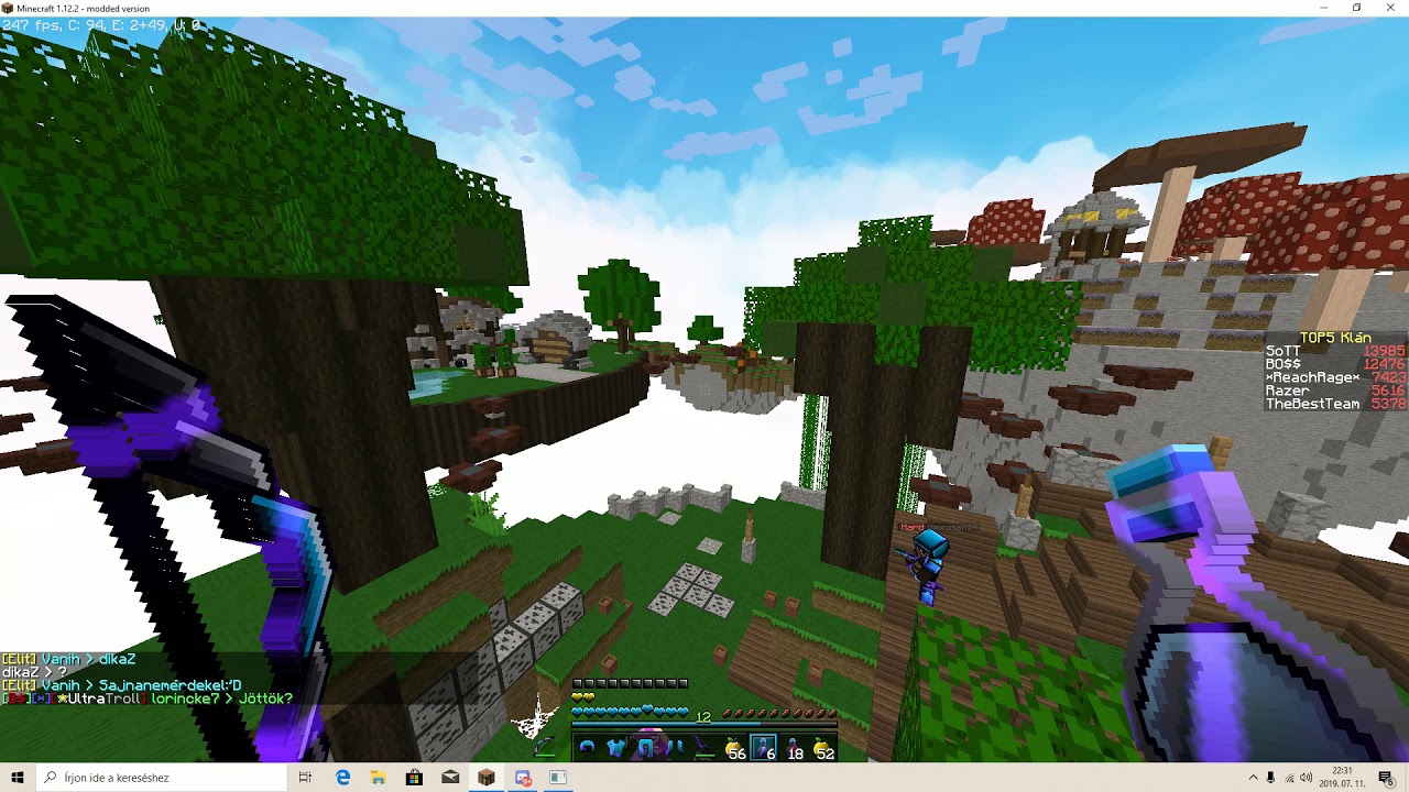 RedStone Craft SkyPvP 3| SoTT vs. BO$$ Clan War. (BO$$ Win) - YouTube