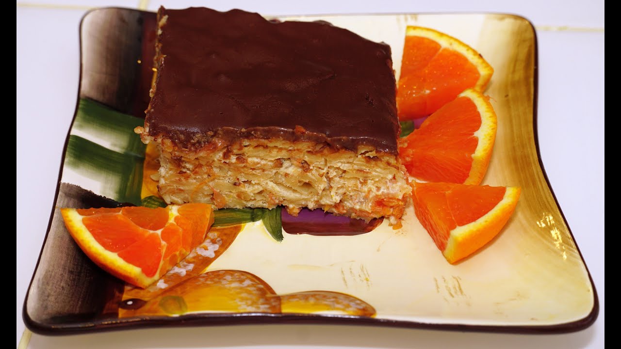 Торт из мацы Matzo cake - YouTube