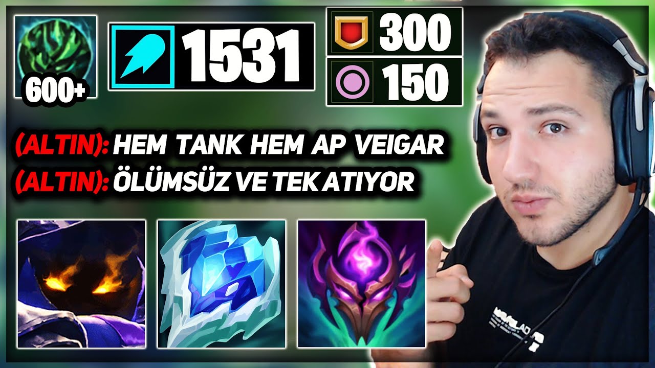 Altın İzleyicimin Tank AMA 1500 AP Veigar Buildi Çok Bozuk!! | Sizden ...