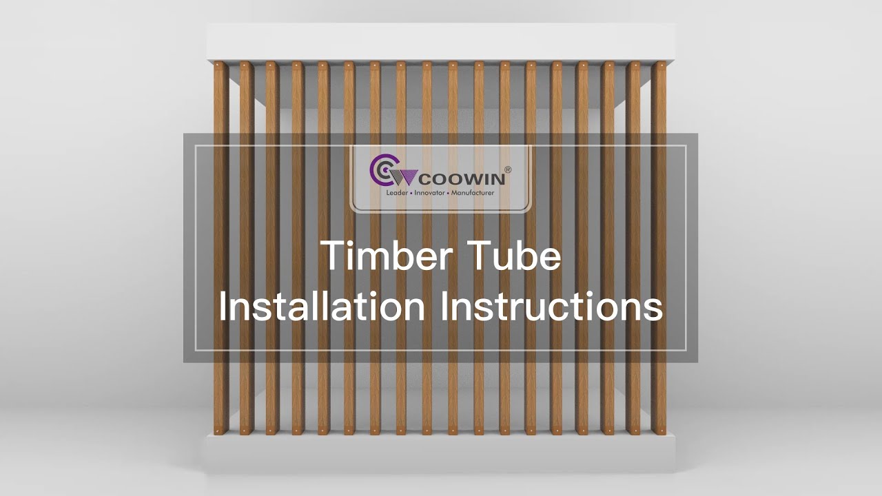 COOWIN® WPC Timber Tube Installation - YouTube