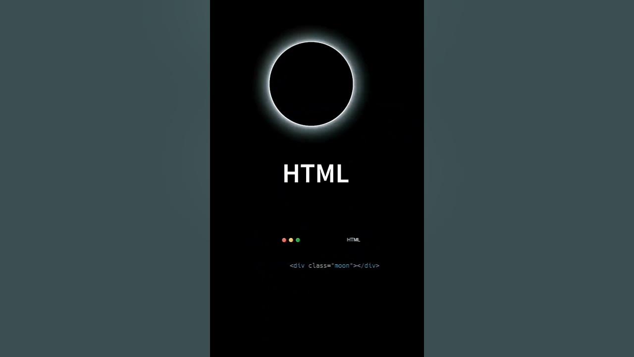 Moon Animation Using Css Coding Webdesign Memes Webdevelopment Trending Csscoding Youtube