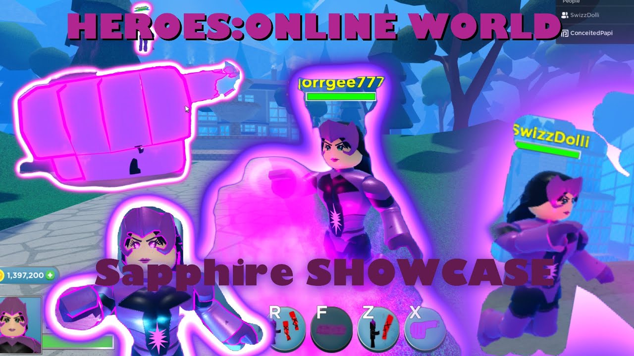 💜Sapphire Showcase💜 Heroes:Online World Roblox - YouTube