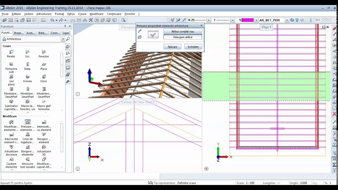 3D Roof structure in Allplan - YouTube