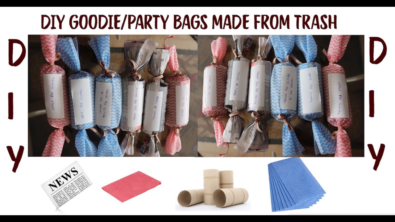 How to Make a Goodie Bags made from Trash | DIY Party Bags | DIY Goody ...